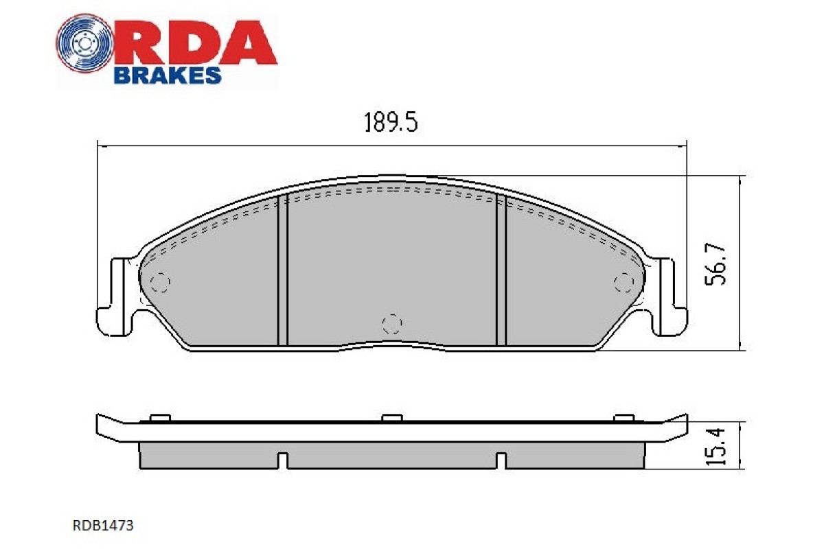 FRONT BRAKE PADS FORD FALCON BA, BF & FG RDB1473